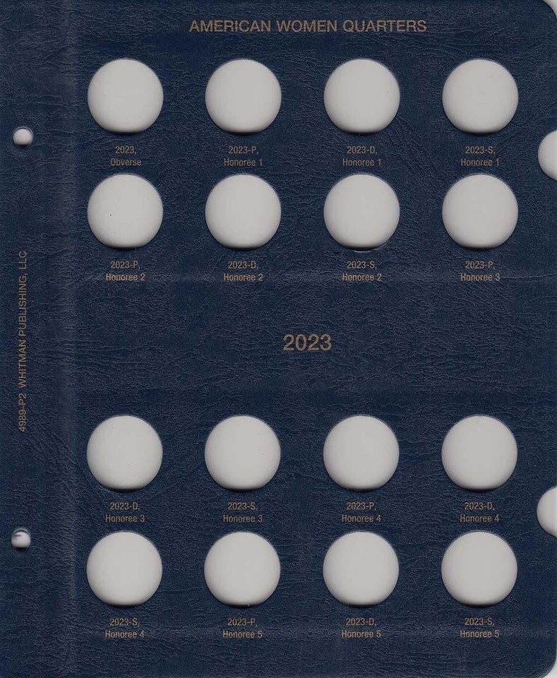 US American Women Quarter Coin Album 2022-2025 P, D & S Mints #4989 | eBay