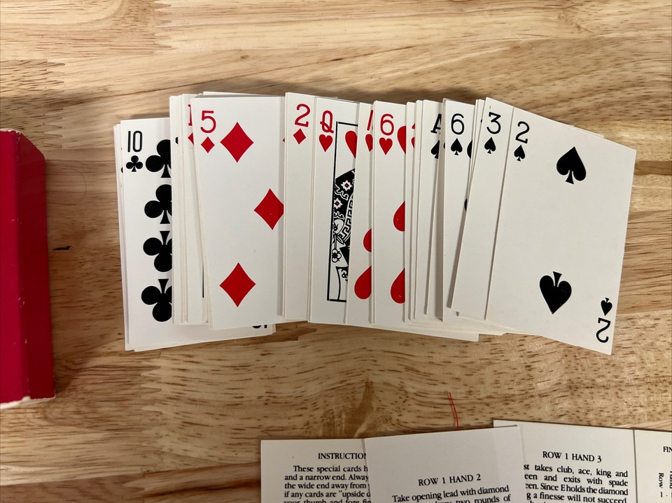 Vintage 1983 Top Board ‘A Bridge Solitaire’ Squeezes Playing Cards Deck ...