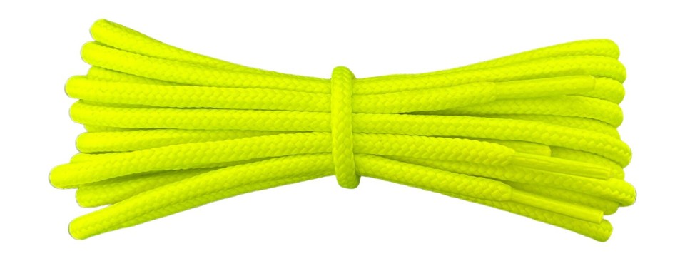 Fabmania® Laces - 4mm Round Polyester Boot Laces - Ideal for Walking ...