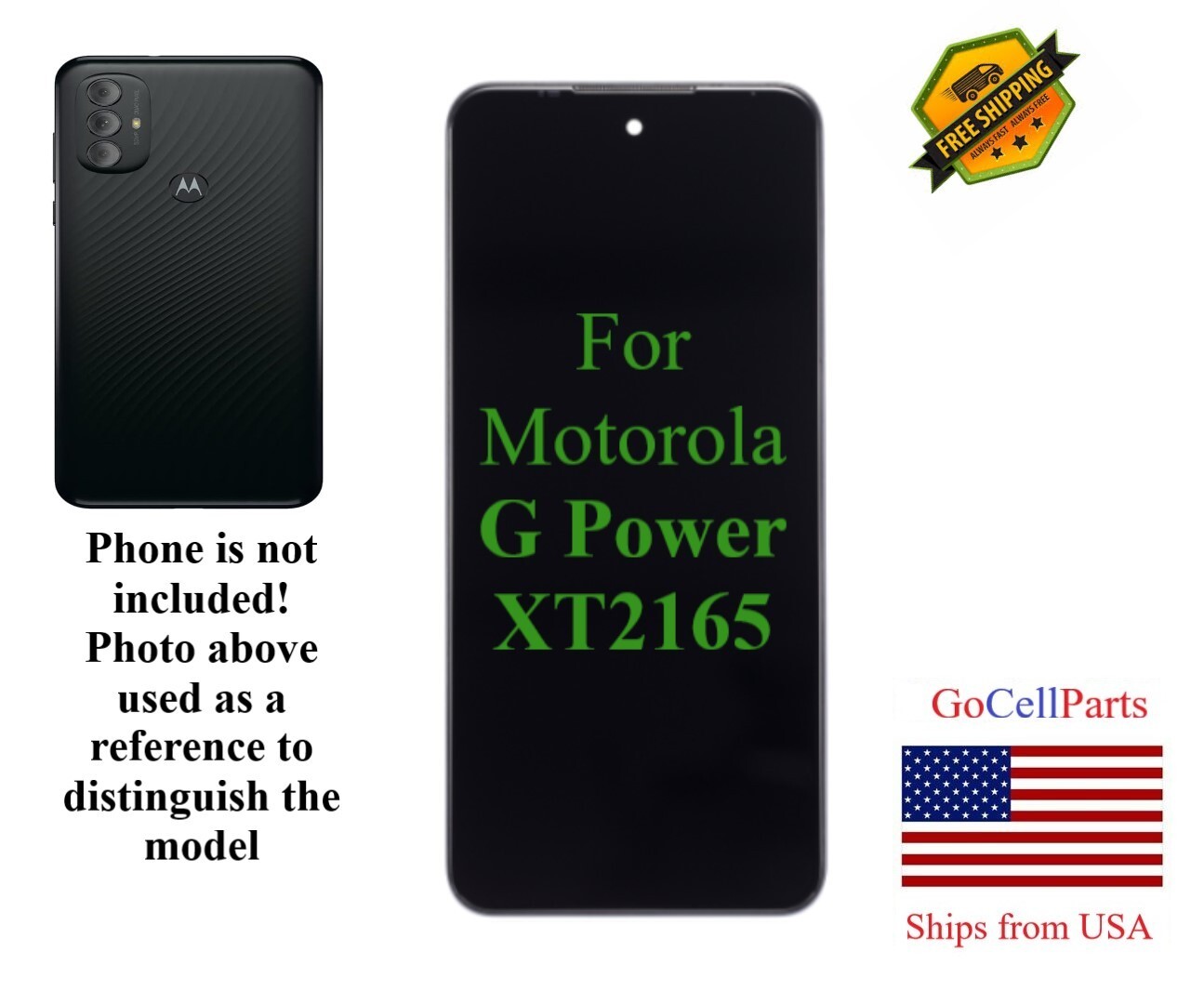 LCD Screen Combo with Frame Replacement for Motorola G Power 2022 ...