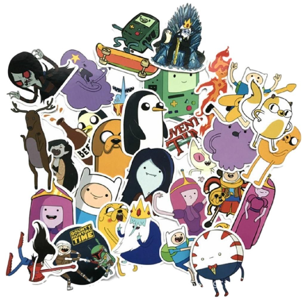 Adventure Time Cosplay Decal Stickers Assorted Lot of 30 Pieces | eBay