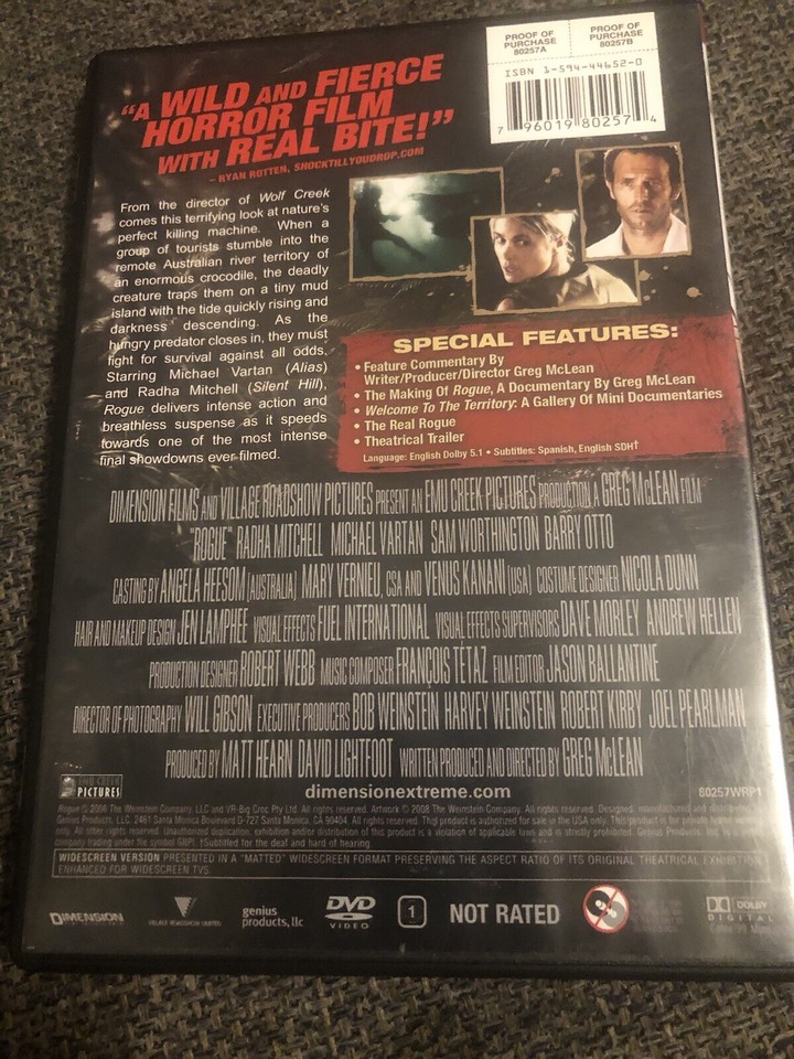 DVD-Rogue- Unrated-MULTIPLE DVDs SHIP FREE!, SEE STORE!!! | eBay