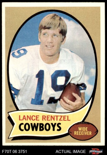 1970 Topps #113 Lance Rentzel RED Cowboys Oklahoma 4 - VG/EX F70T 06 ...