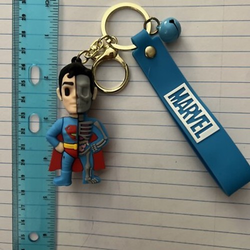 Superman Superheroes Silicone And Metal Key Chain Marvel New! Fast ...