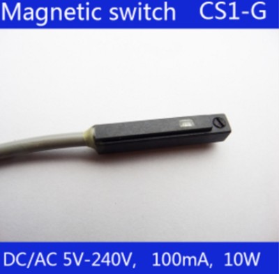 CS1-G Magnetic Air Pneumatic Cylinder Magnetic Reed Switch Sensor DC AC ...