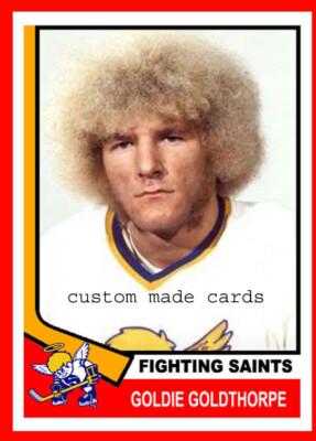 BILL Goldie GOLDTHORPE Hand Made Art Photo Novelty Card Fighting Saints ...