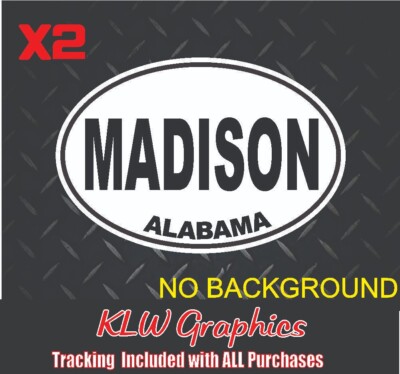 Madison Alabama Vinyl Decal Sticker State Car Diesel Truck Home AL ...