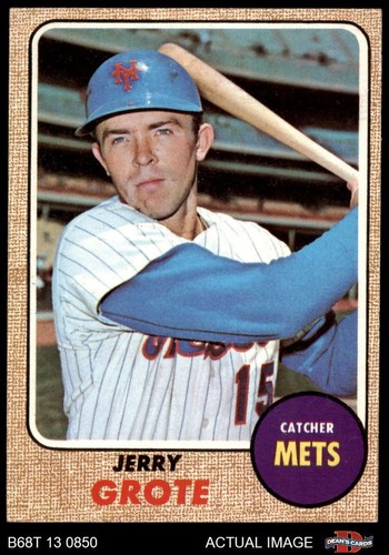 1968 Topps #582 Jerry Grote Mets 6 - EX/MT | eBay