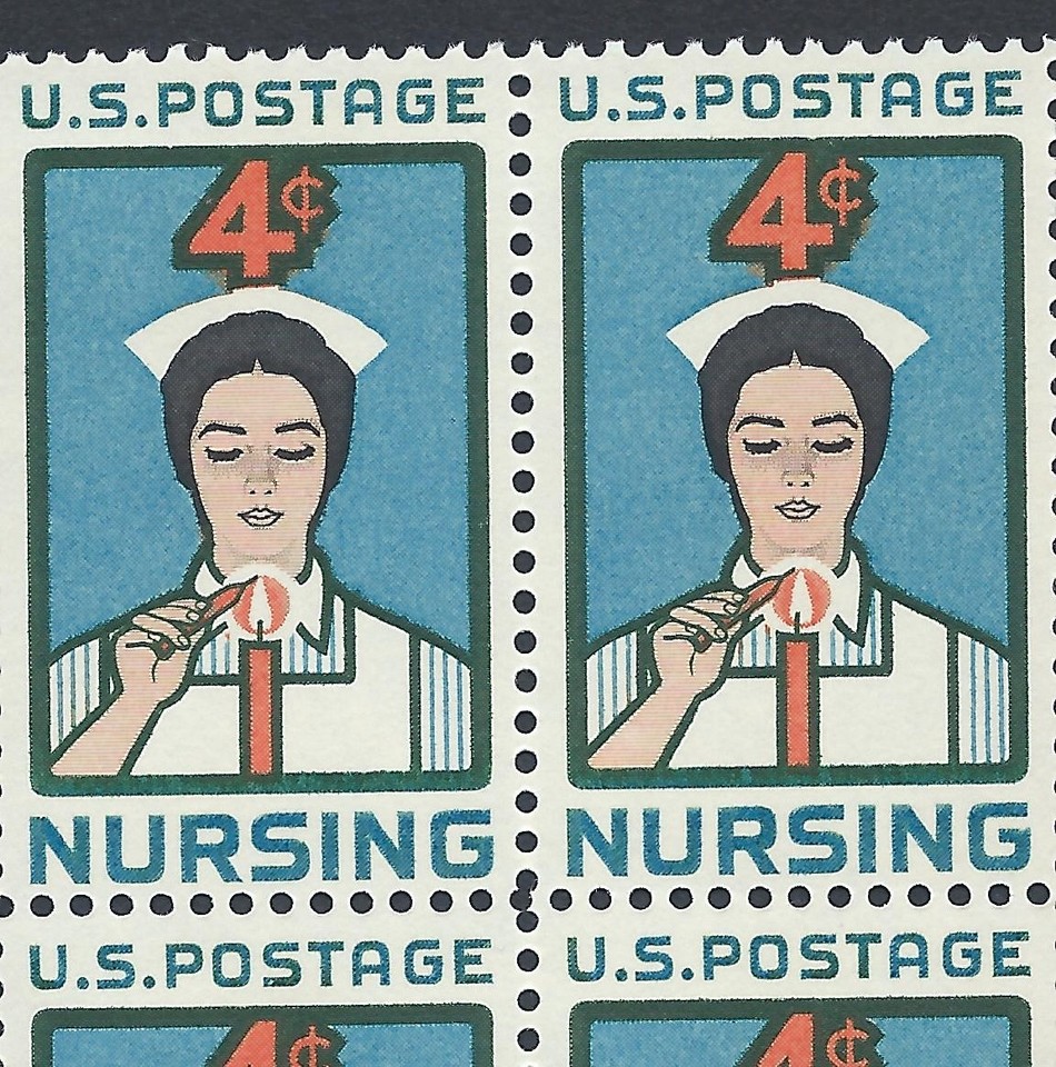 100 Years of Nursing - Vintage Mint Set of 4 Stamps 64 Years Old! | eBay