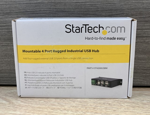 StarTech.com (ST4200USBM) 4-Ports DIN Rail Mountable Hub for sale ...