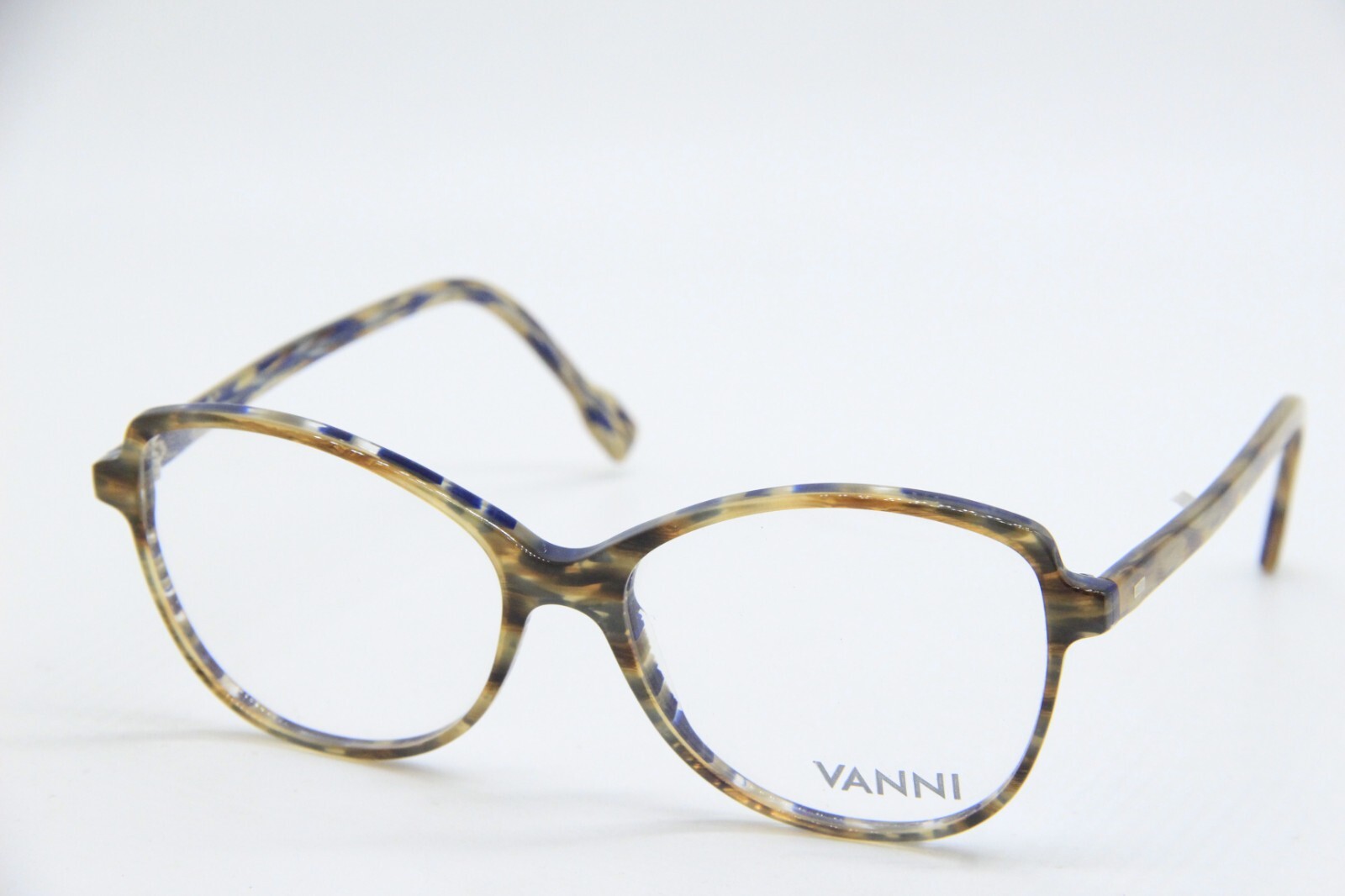 NEW VANNI V1913 A46 BROWN BLUE AUTHENTIC EYEGLASSES FRAMES 54-16 | eBay