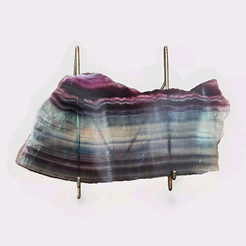 Large Natural Polished Rainbow Fluorite Slab - USA | eBay