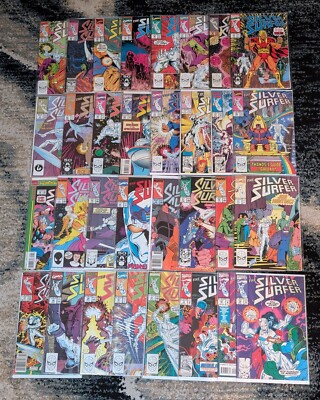 Silver Surfer Comic Books Lot - 68 UNIQUE ISSUES! Marvel #44 34 35 KEYS ...