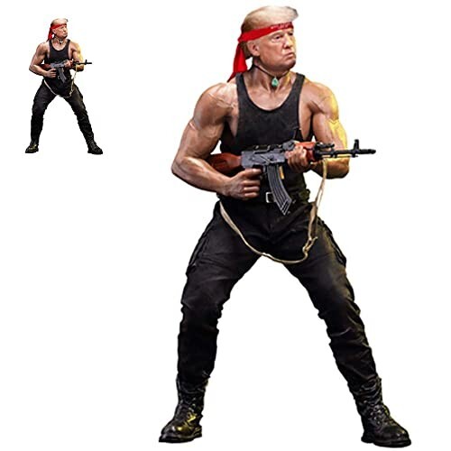 H38081 Trumbo Donald Trump Rambo Make America Great Cardboard Cutout ...