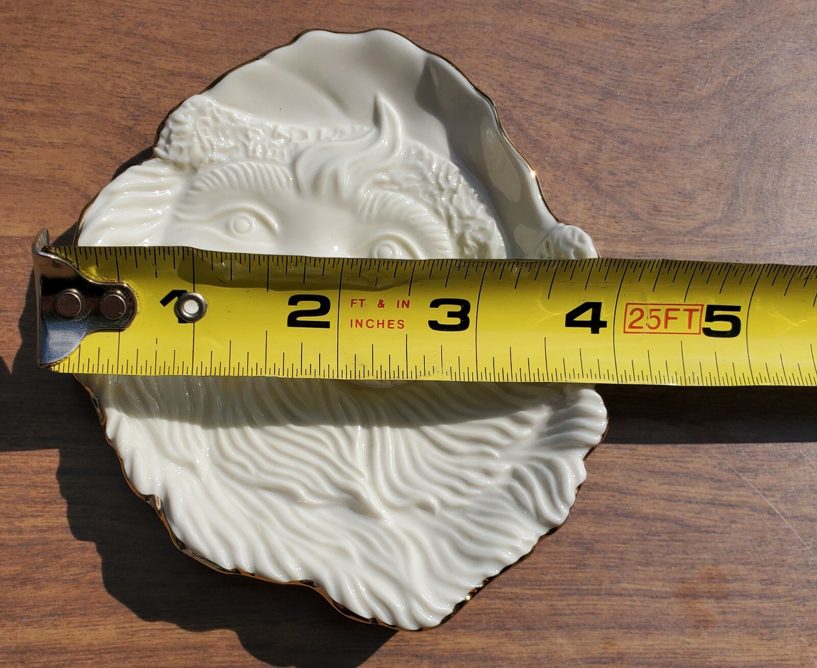 2000 Distinctively Lefton Santa Claus 4 x 4.5 inch White Plate With ...