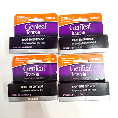 GenTeal Tears Night Time Ointment 4 boxes x 0.12fl oz | eBay
