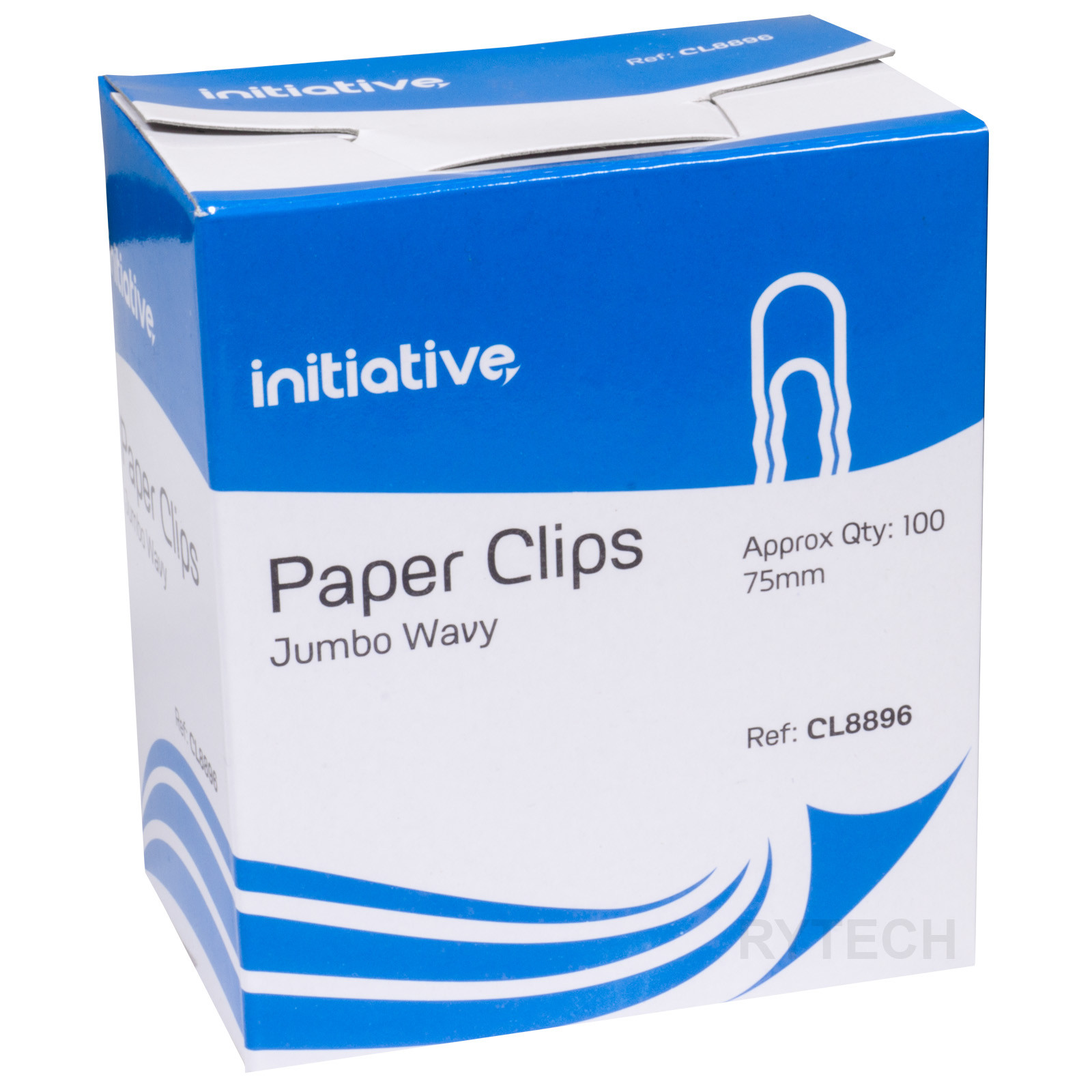 75mm Jumbo Wavy Paper Clips Polished Steel Large Office Filing Box ...