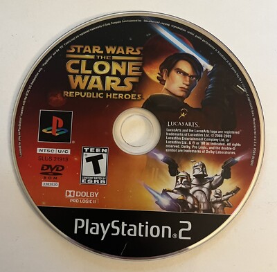 Star Wars The Clone Wars Republic Heroes PlayStation 2 PS2 Video Game ...