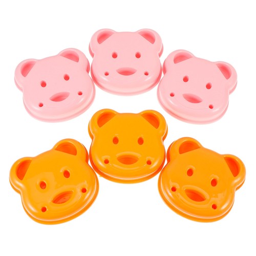6pcs Breakfast Bread DIY Mold Cartoon Rice Ball Maker Bread Baking ...