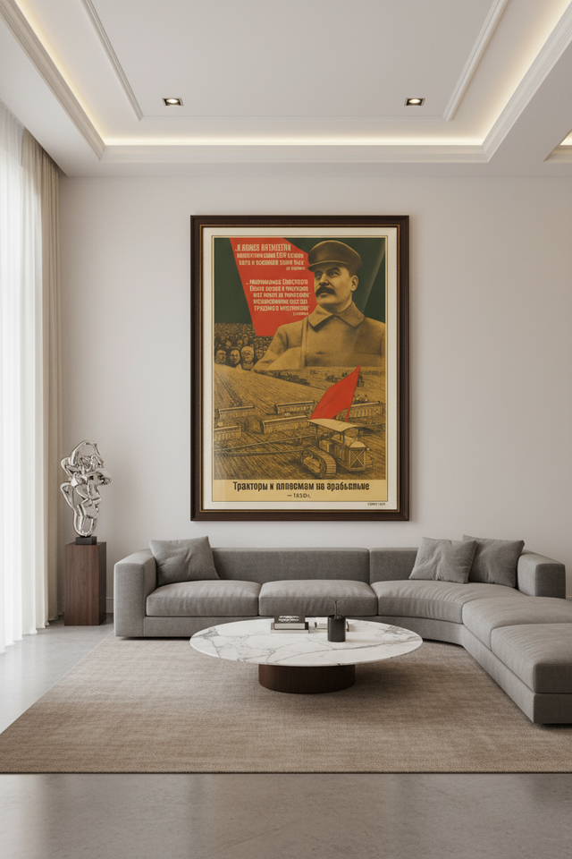 CLASSIC VINTAGE - Soviet Propaganda Poster (1930) - Stalin Tractors ...