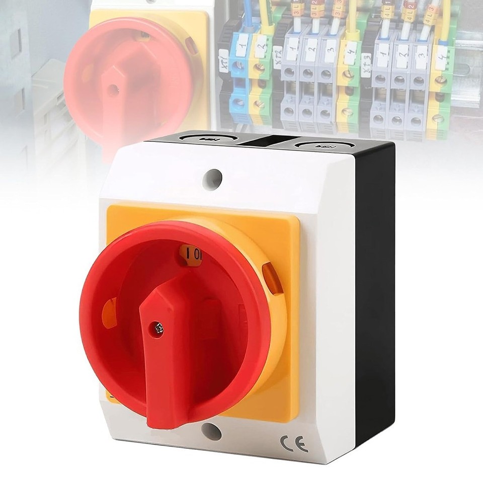 Reliable 16A 3 Pin UKP Circuit Breaker Rotary Switch Off Switch IP65 ...
