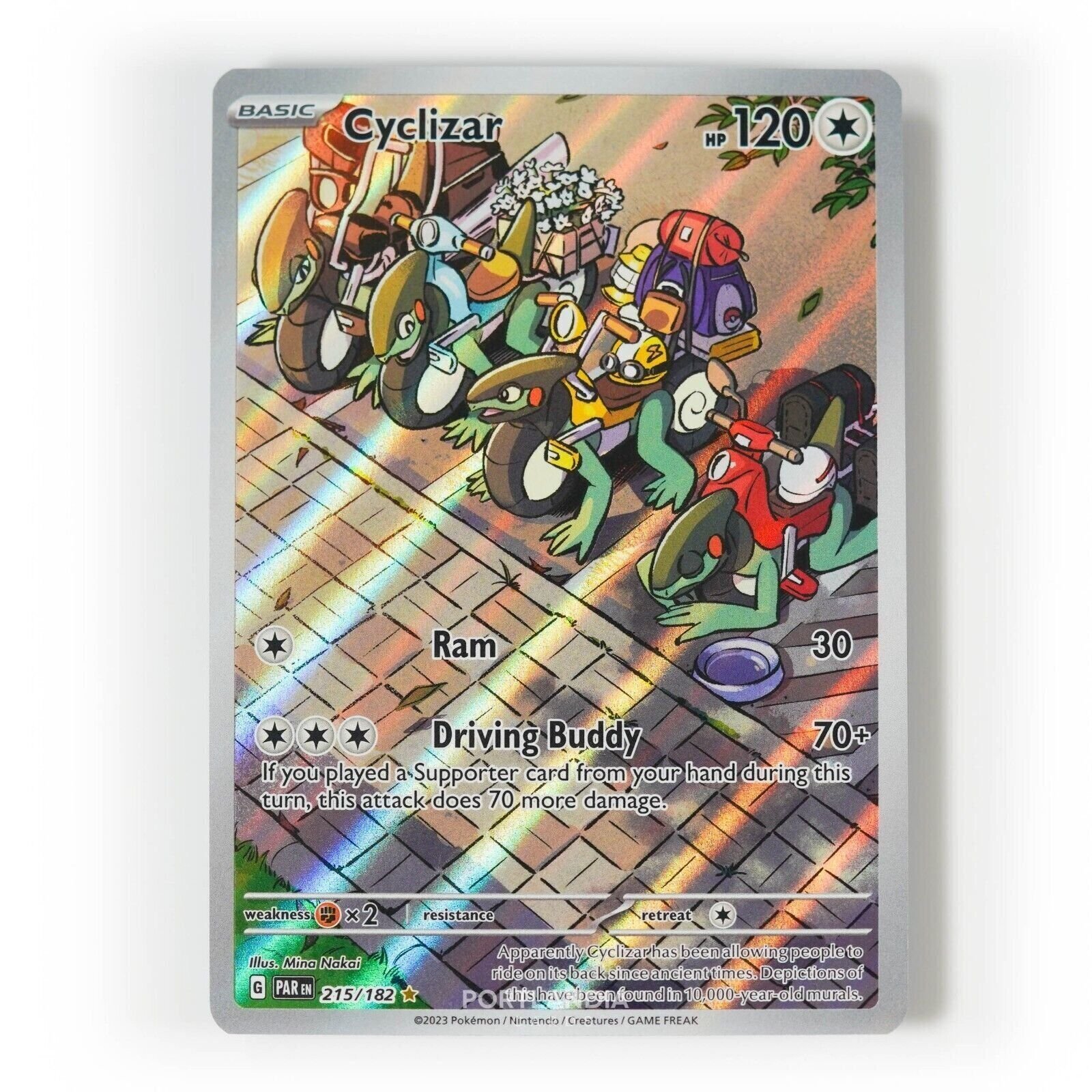 Pokemon - Cyclizar - 215/182 - SV Paradox Rift - Illustration Rare Card ...