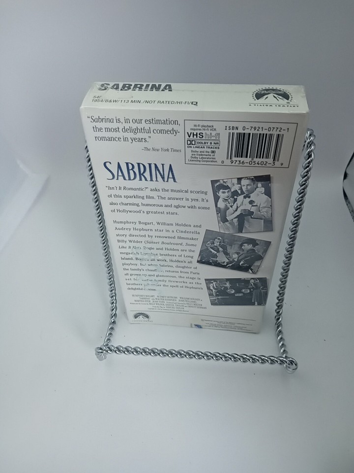 Sabrina -Brand New Sealed, 1954 VHS, 1996 Edition Audrey Hepburn ...
