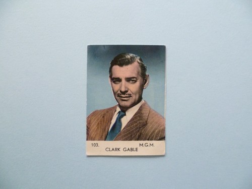 trading cards Clark Gable actors movie film stars M.G.M. Belgium ...