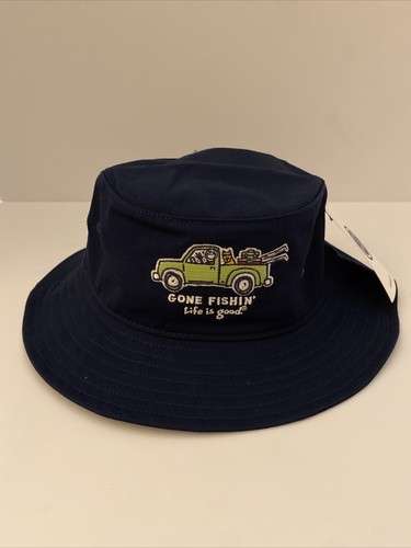 Life is Good Bucket Hat - Gone Fishin’ Unisex | eBay