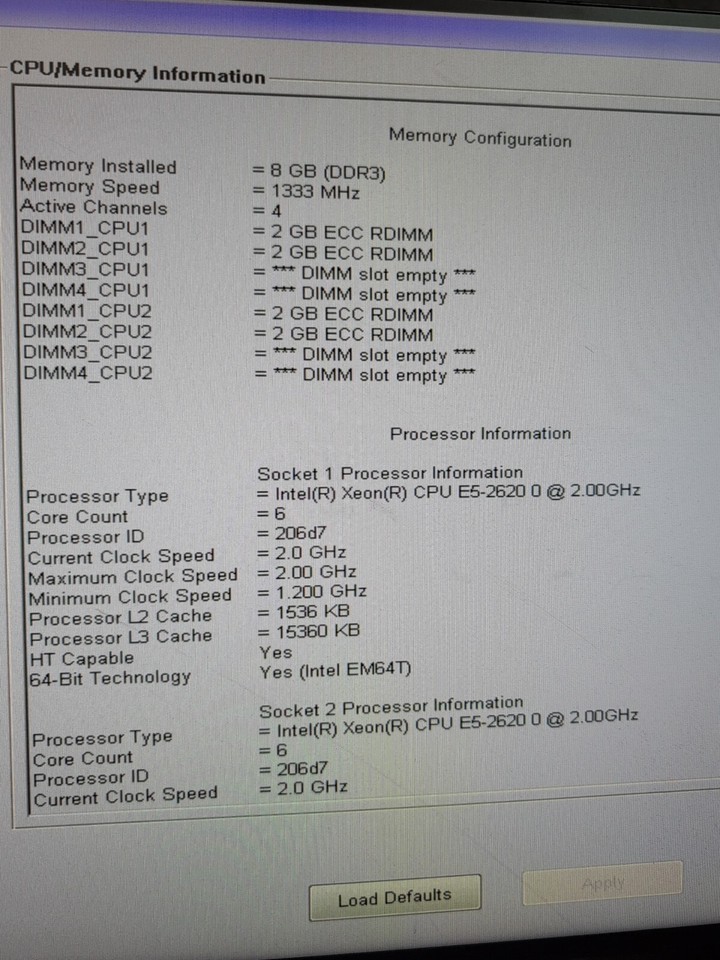 Dell Precision T5600 Dual CPU's Xeon E5-2620 - 8GB DDR3 RDIMM - NO HDD ...