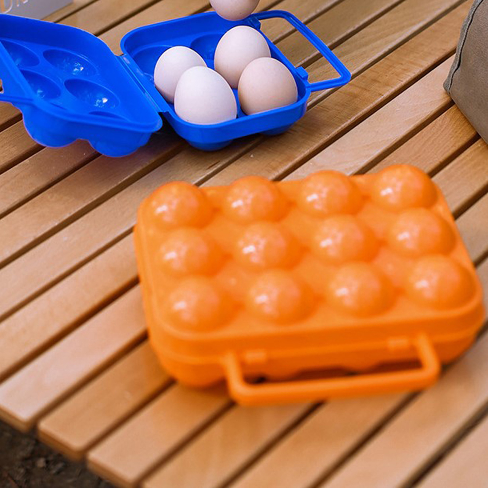 Egg Storage Box Folding Store Eggs Egg Case Plastic Container Reusable ...