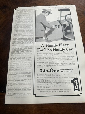 3 In 1 Oil Magazine Print Ad 1923 | eBay