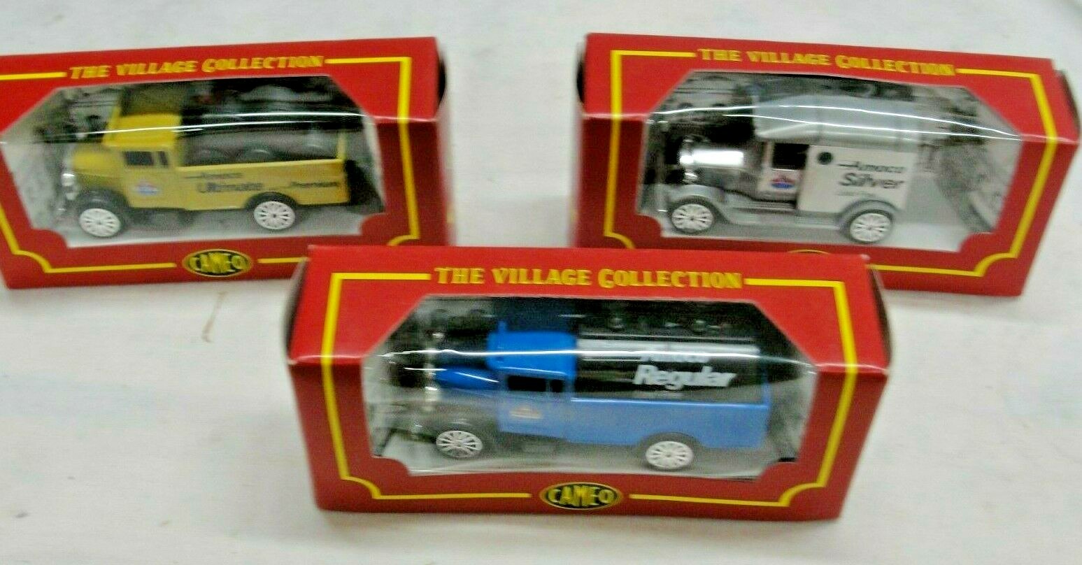 Set of 3 Amoco Toy Metal Trucks By Cameo w/ Boxes The Village ...