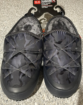 Avalanche Memory Foam Faux Fur NonSlip In/Outdoor Mule Slippers Mens 9 ...