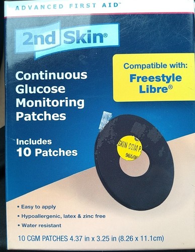 2nd Skin Continuous Glucose Monitoring Patch Includes 10 Patches ...