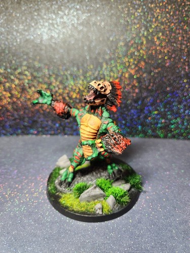 Hand Painted Reaper Bones Green Lizard Jungle Titan Miniature | eBay