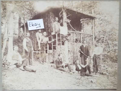 Masonic Masons Cabinet Photo Lodge Meeting Tools Men Vintage Original ...