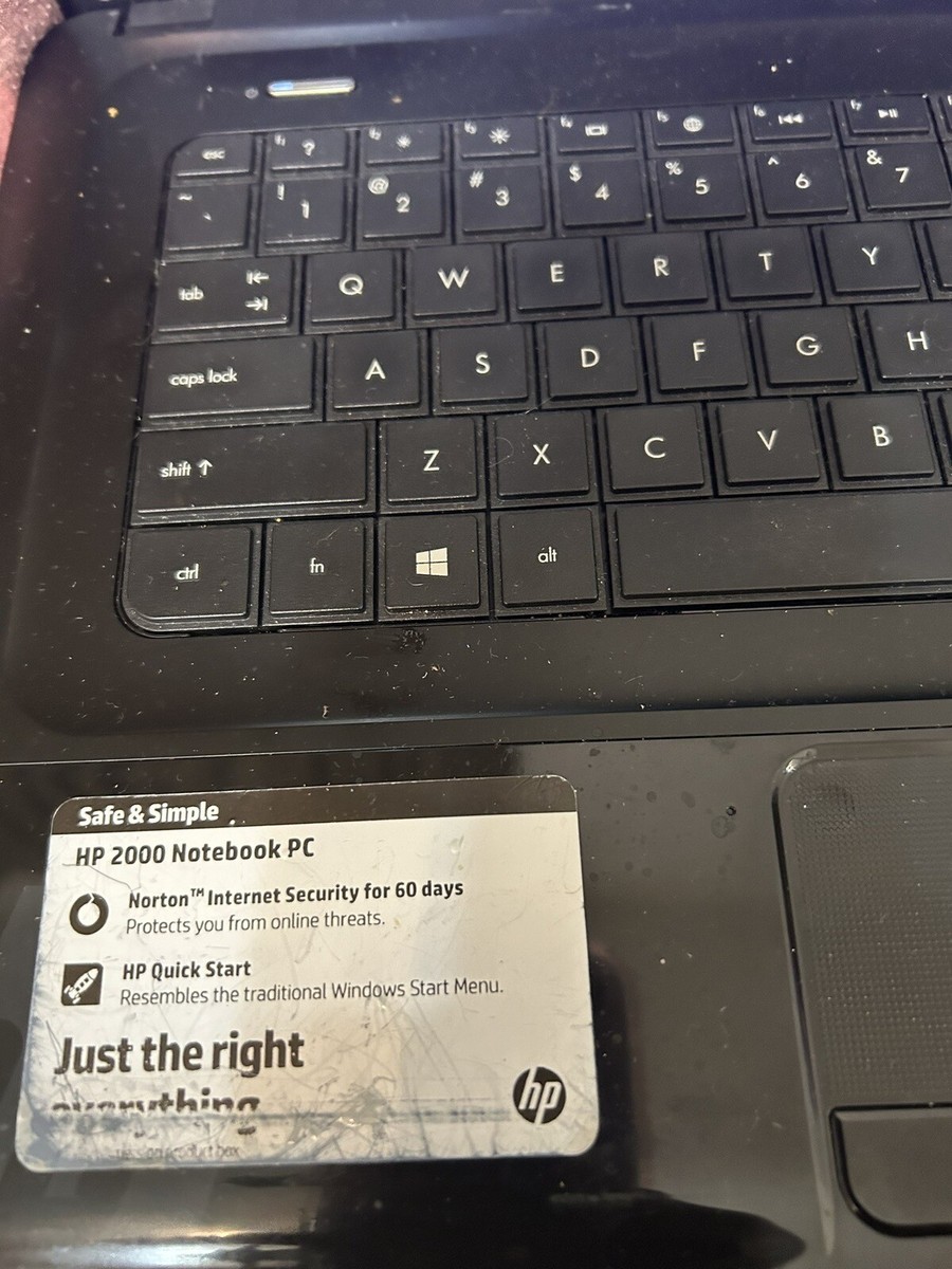 Hp 2000 Notebook Pc Details