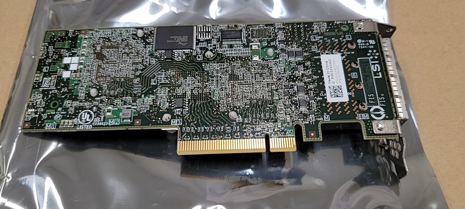 Dell 1V1W2 LSI 9206-16e Quad Port SAS SATA 6Gb/s HBA Host Bus Adapter ...