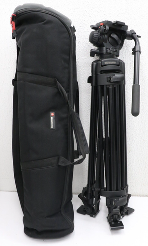 Manfrotto 525MVB Light Weight Pro Video Tripod Kit with 519 Pro Video ...