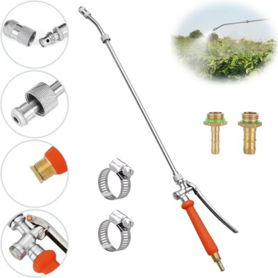 Garden Spray Lance Long Reach Sprayer Gun Plant Watering Wand Kit For ...