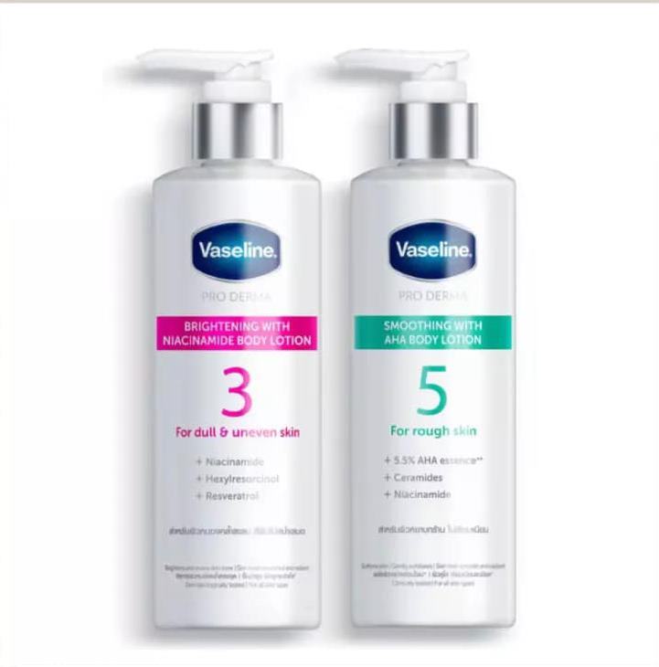 x2 Vaseline Proderma Body Lotion Niacinamide Brightening / AHA ...
