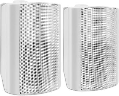 Herdio Indoor Outdoor Speakers Waterproof Wired 200W Bass Wall Mount ...