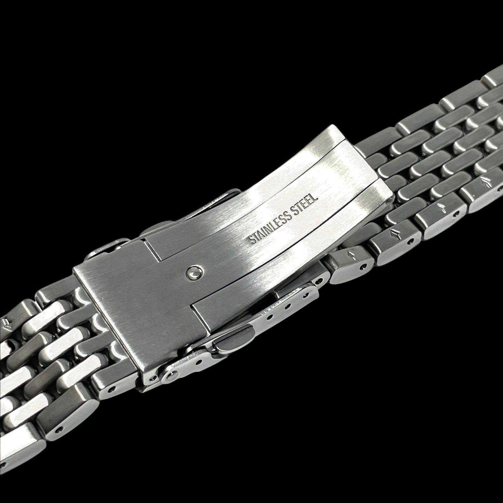 Beads of Rice Watch Bracelet Band Strap 316L Stainless Steel 18mm 20mm ...