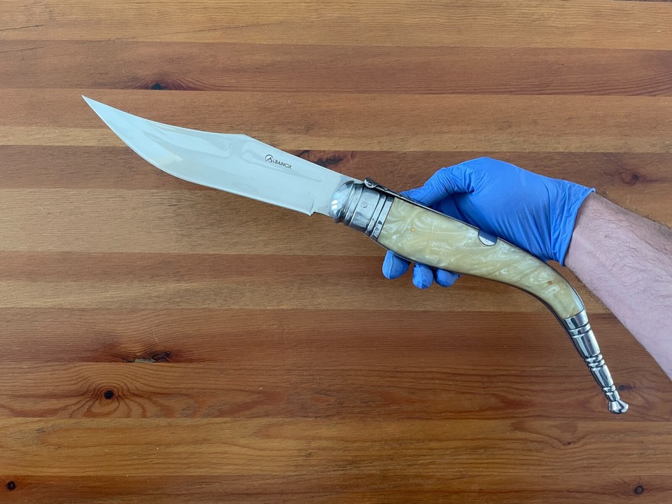 8.85" Giant Navaja Sevillana Folding Pocket Knife Nacre Imitation ...