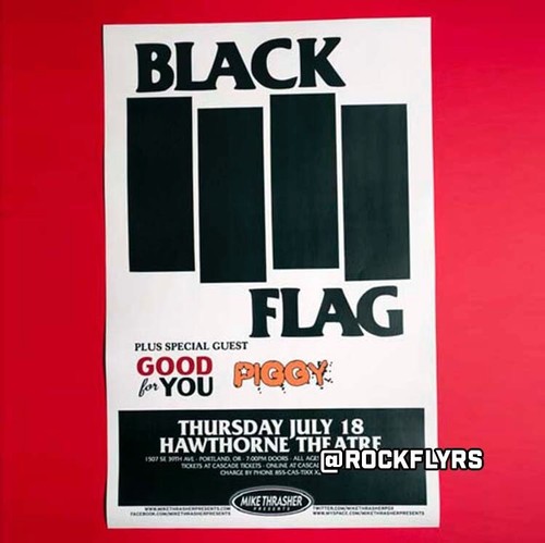 BLACK FLAG 2013 Original 11x17 Promo Street Poster. Portland OR | eBay