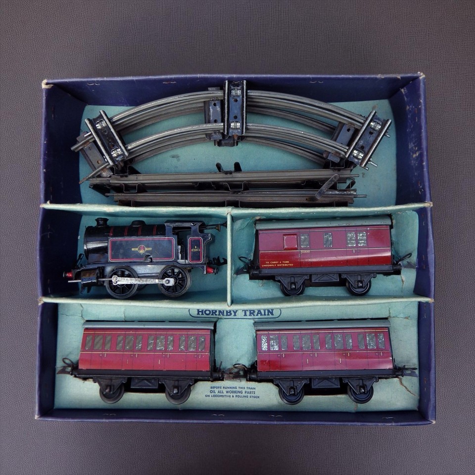 HORNBY O GAUGE 1950s Vintage Clockwork TRAIN SET | eBay UK