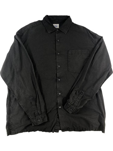 RAISED ON DENIM Men's Black Long Sleeve Formal Shirt Size XL | eBay