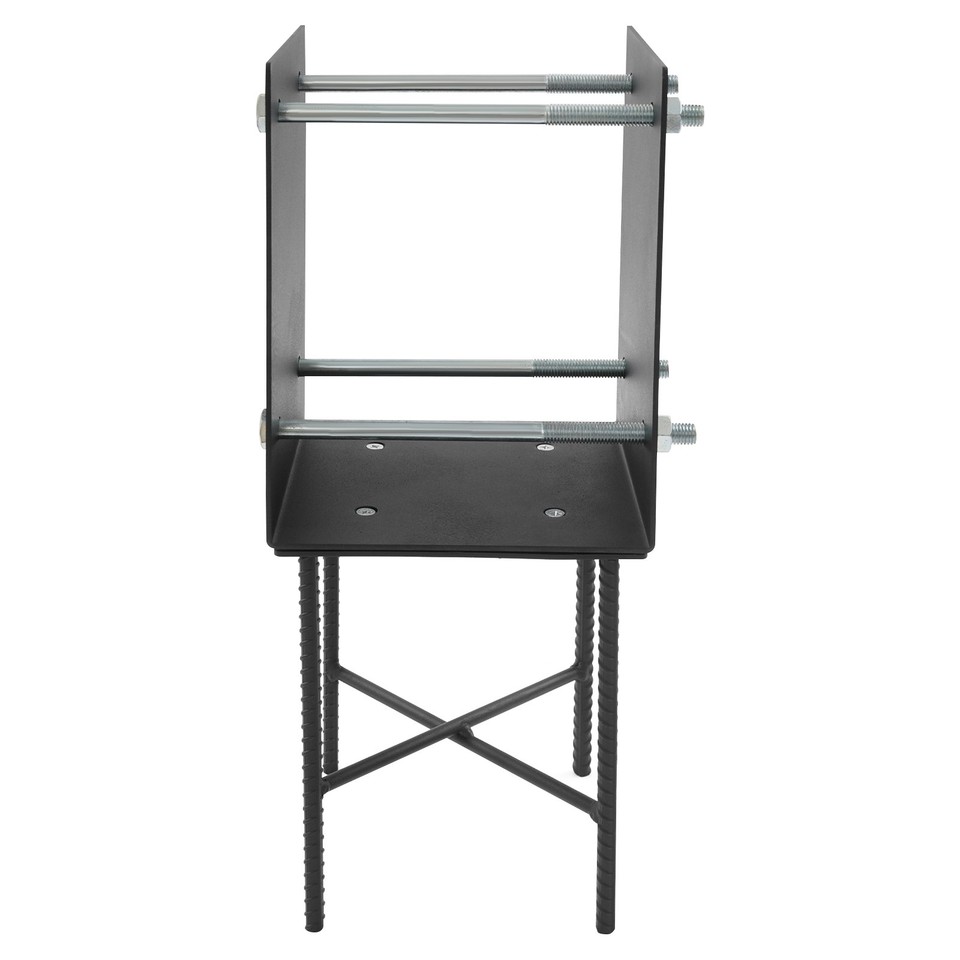 2-Pack U-Shaped Post Base for 7x7 Wood Posts, Heavy Duty Steel Fence ...