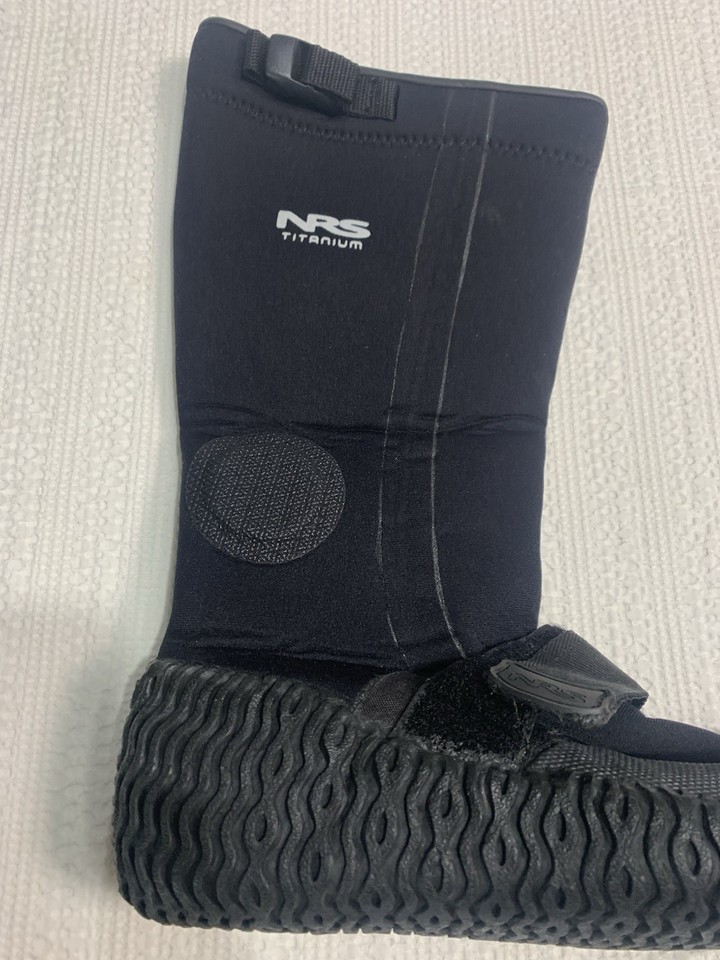 NRS Boundary Water Boots Black Men’s Size 12 Neoprene Adjustable Fishing Kayak | eBay